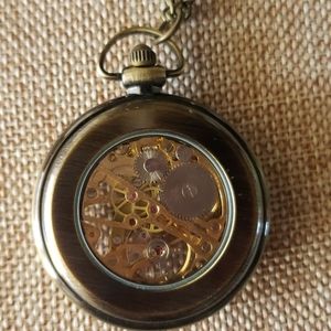 Vintage | Jewelry | Vintage Pendant Clock With Long Chain | Poshmark